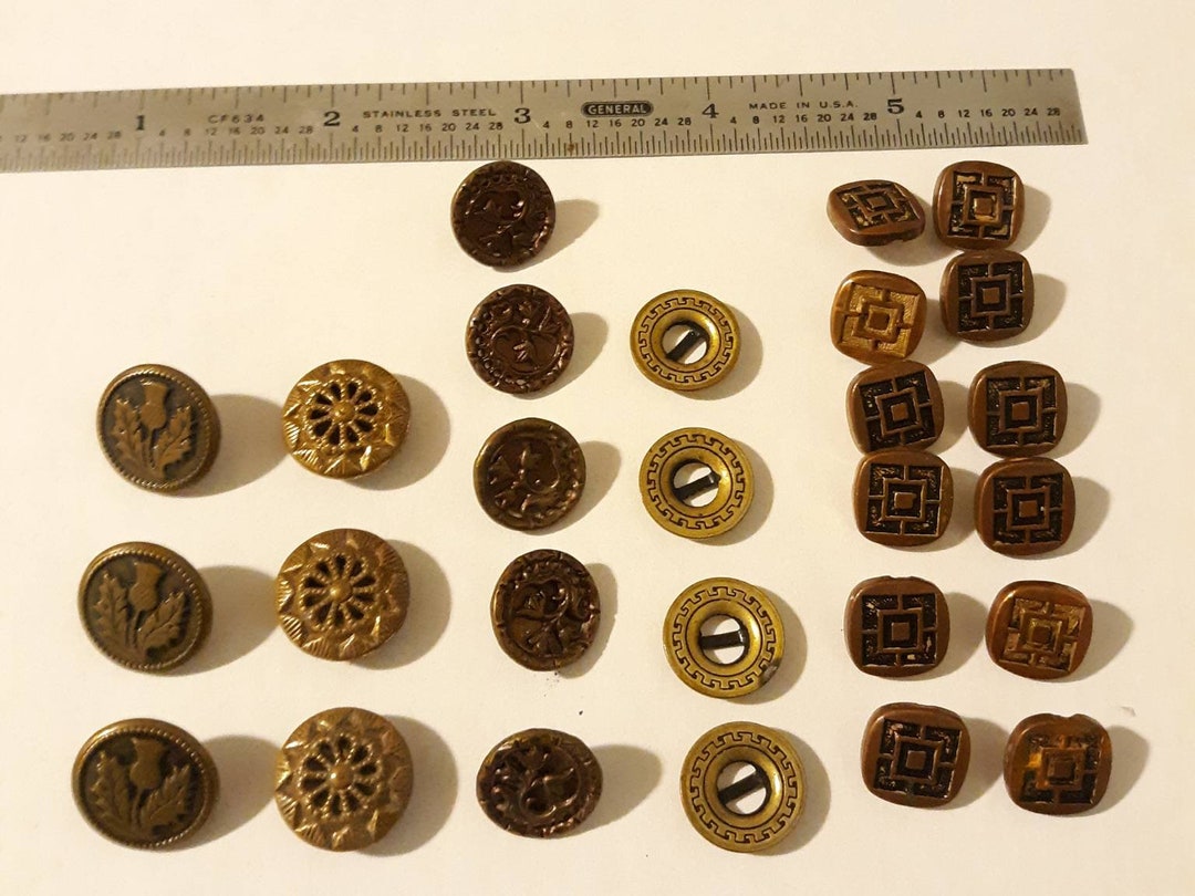 Vintage Gold/brass Buttons Choice of Sets - Etsy