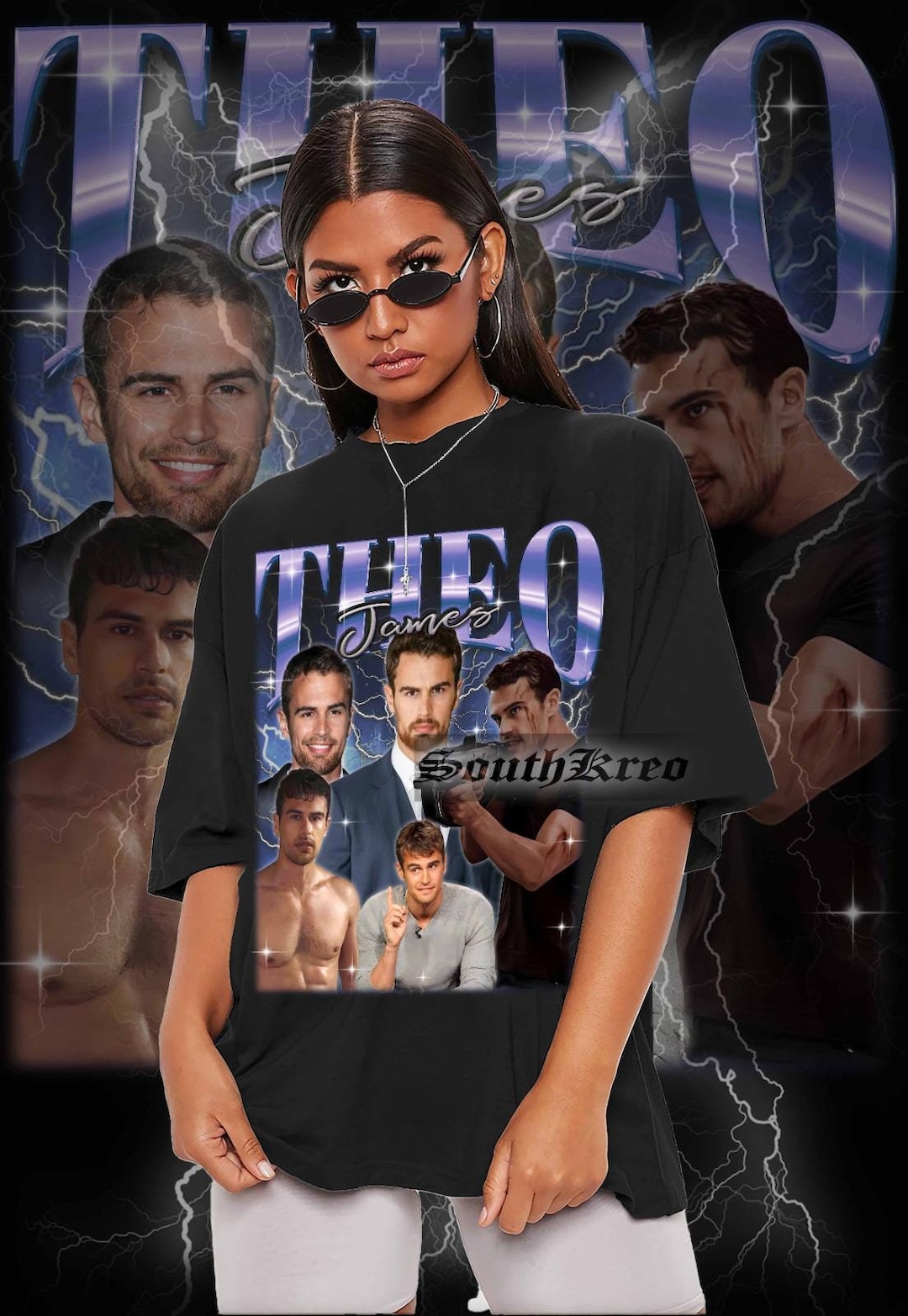 Limited Theo James Unisex Shirt for Man and Woman 90s - Etsy