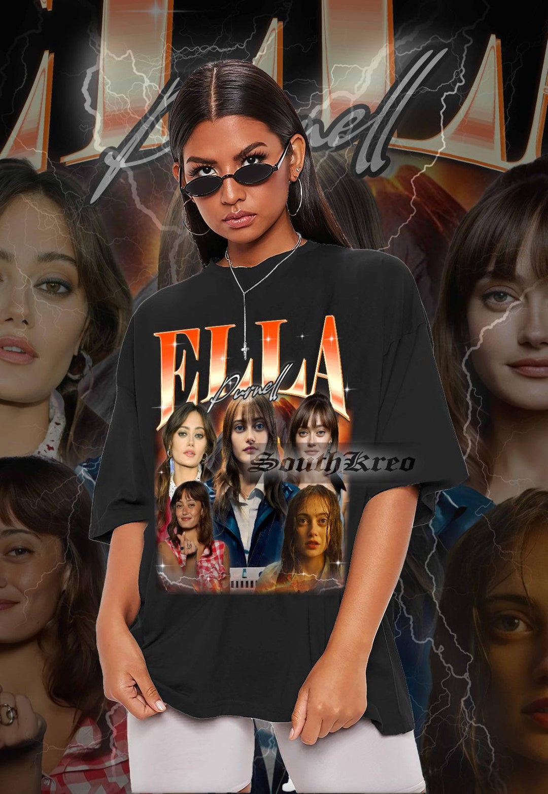 Ella Purnell T-shirt, Ella Purnell Retro 90s Shirt, Ella Purnell Fan ...