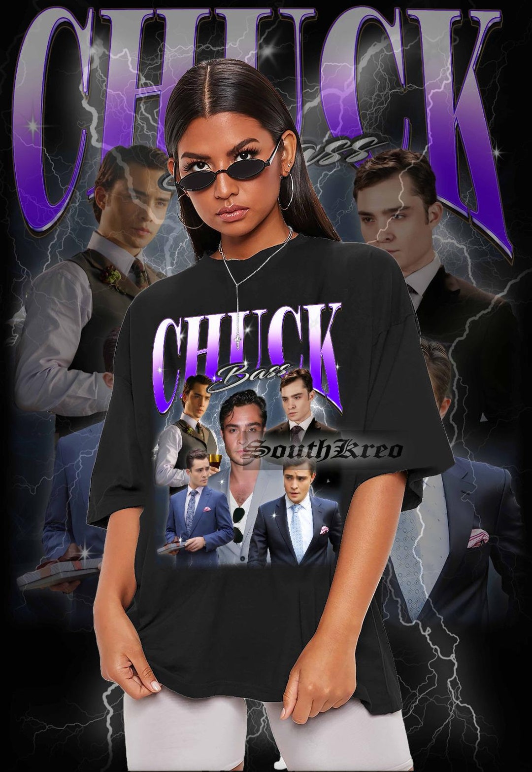 Retro Chuck Bass Shirt, Chuck Bass Vintage T-shirt, Chuck Bass Sweater ...