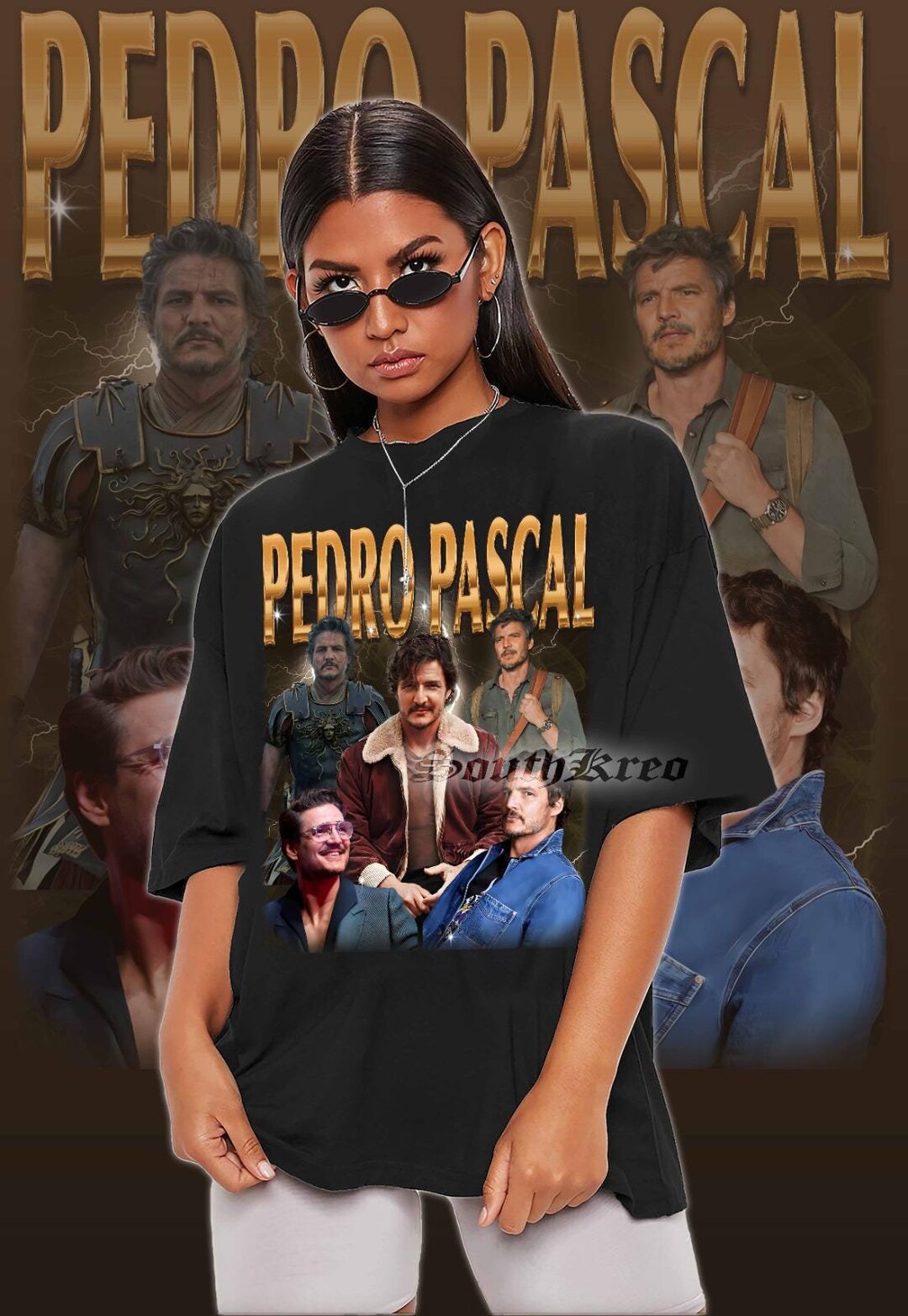 Limited Pedro Pascal Vintage T-shirt, Pedro Pascal Fan Shirt, Actor ...