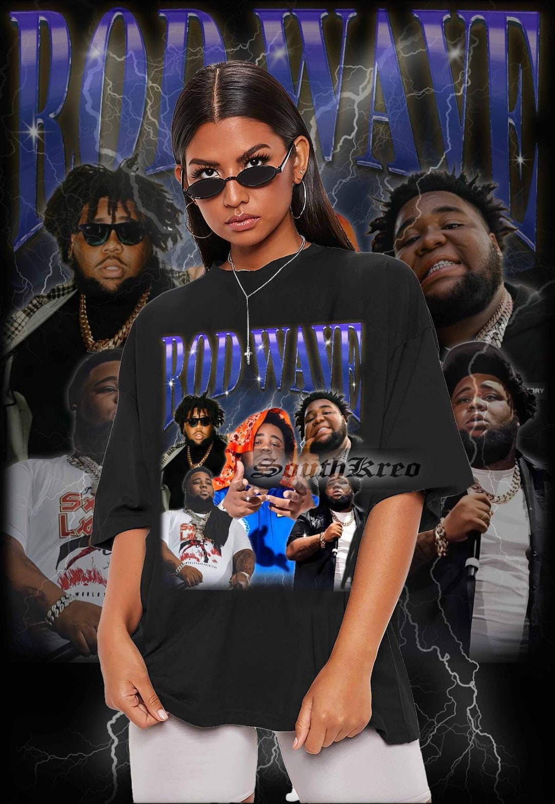 Limited Rod Wave Vintage Tshirt, Rod Wave Fan Tees, Rod Wave Homage ...