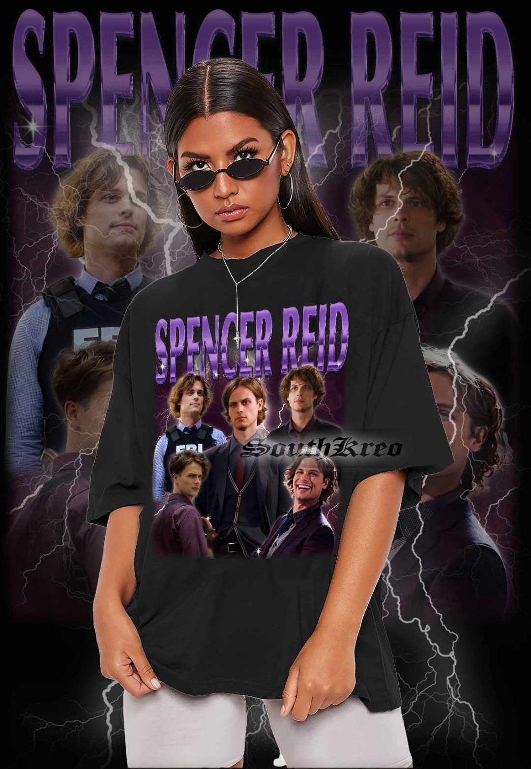 Retro Spencer Reid Shirt, Spencer Reid Vintage Shirt, Spencer Reid ...