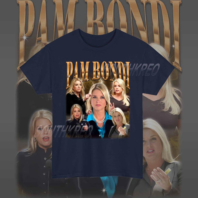 Pam Bondi T-shirt, Pam Bondi Retro 90s Shirt, Pam Bondi Fan Tees, Pam ...