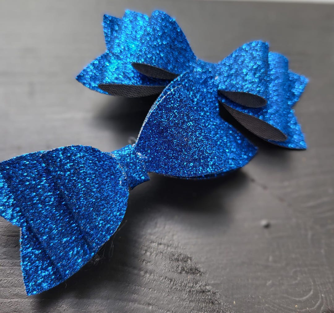 Sparkly Blue Bow Set - Etsy