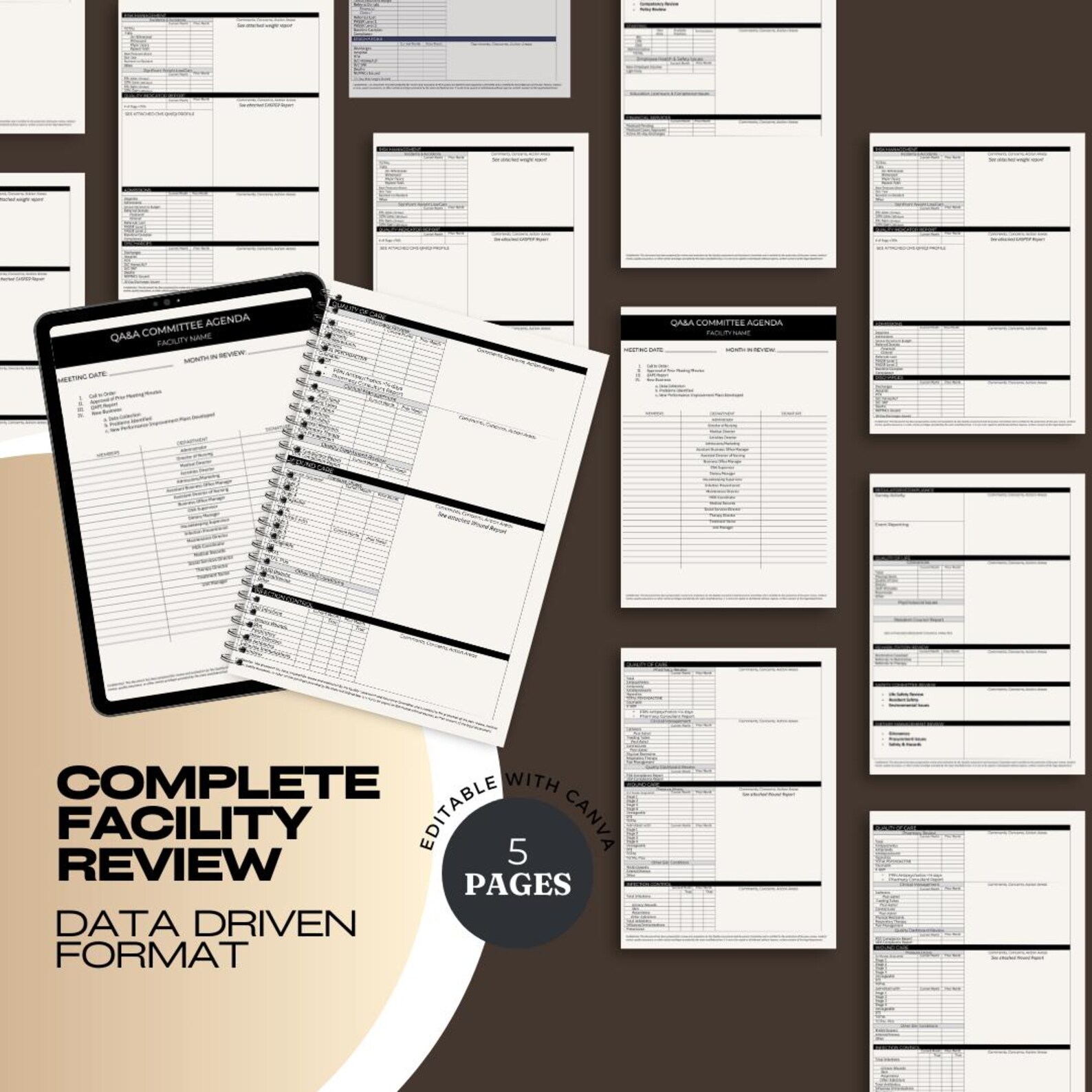 QAPI Meeting Agenda Form, Long-term Care Administrator QAPI Template ...