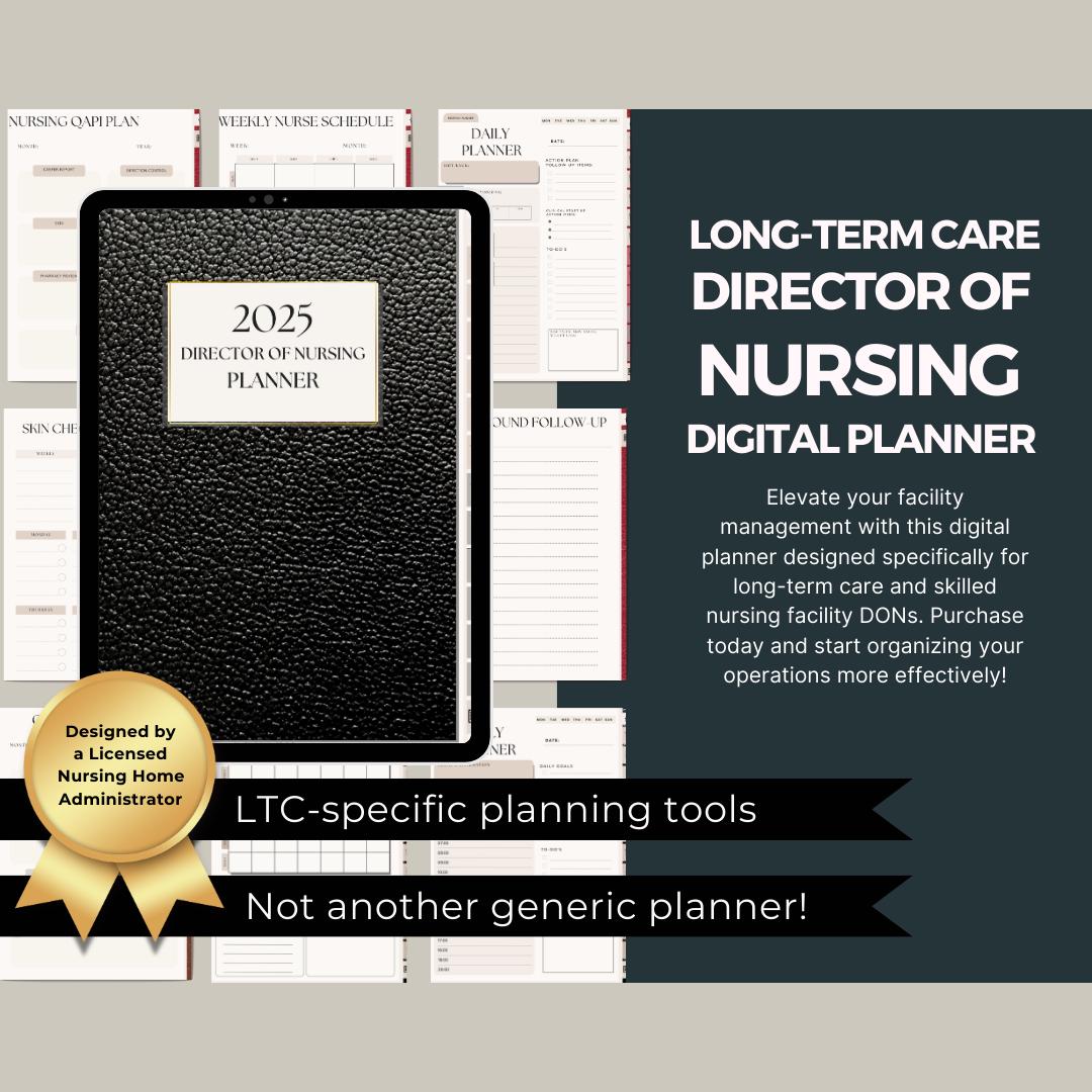 Director of Nursing Digital Planner, Planner Template for DON, Nursing ...
