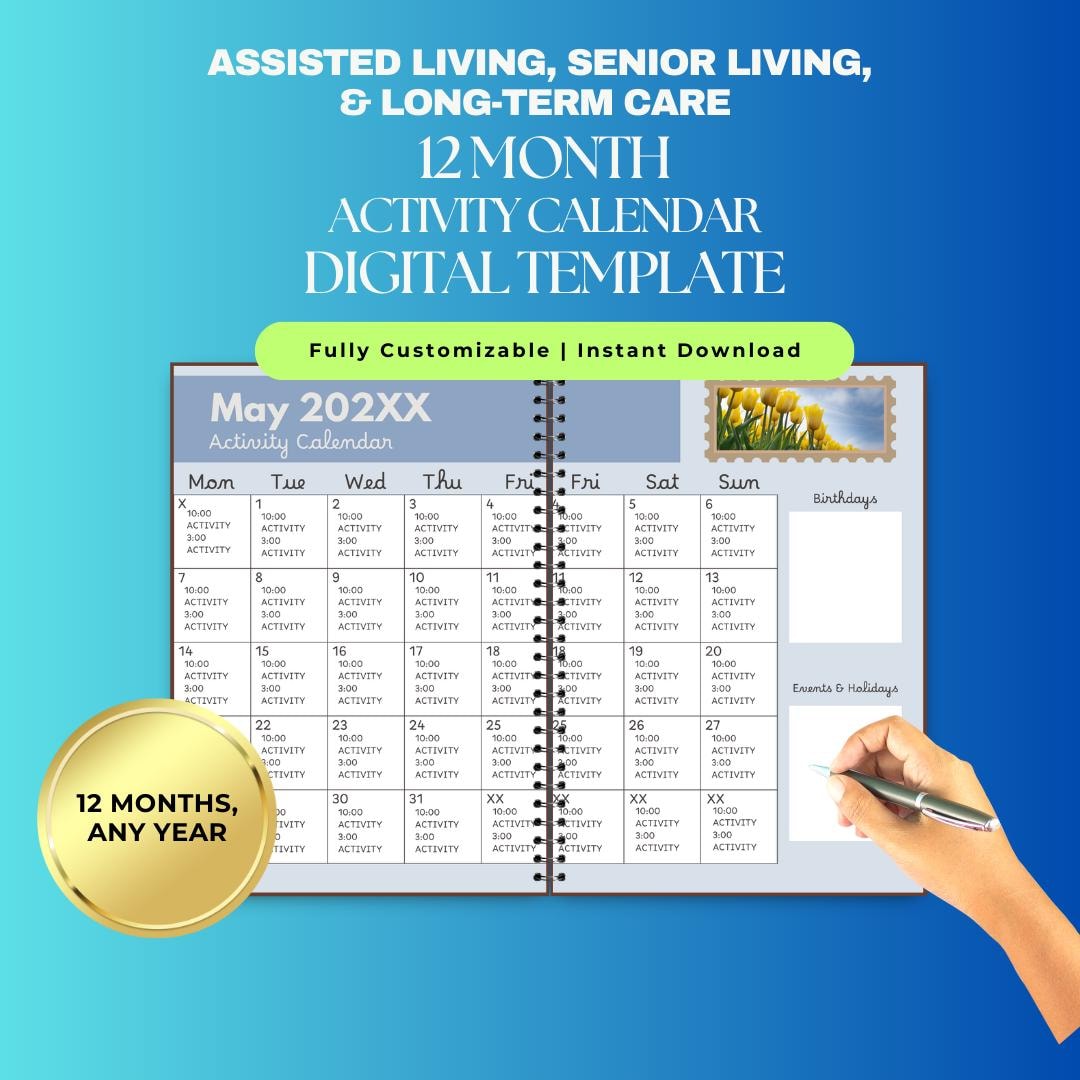Activities Calendar, Senior Activity Calendar, Nursing Home Activities ...