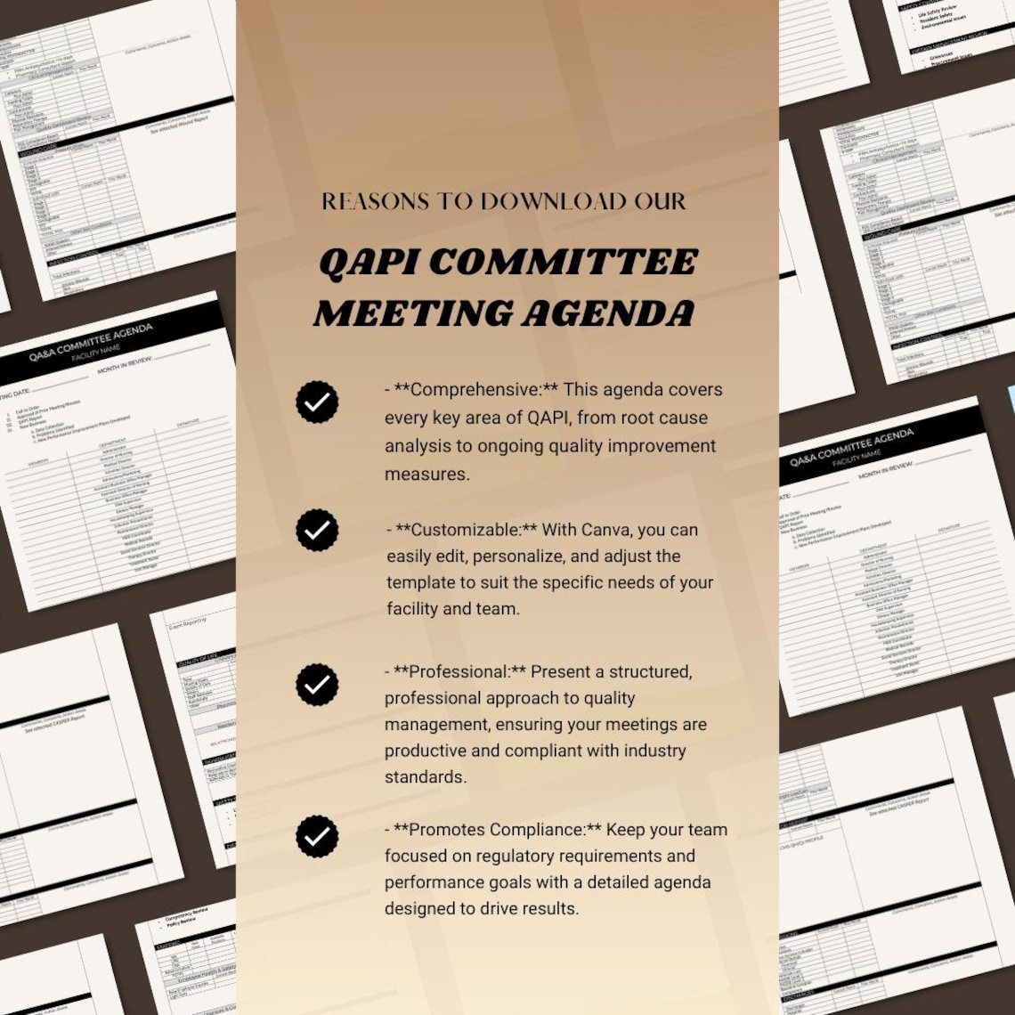 QAPI Meeting Agenda Form, Long-term Care Administrator QAPI Template ...