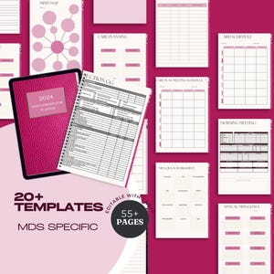 MDS Nurse Digital Planner, Medicare Coordinator Planner Template, MDS ...