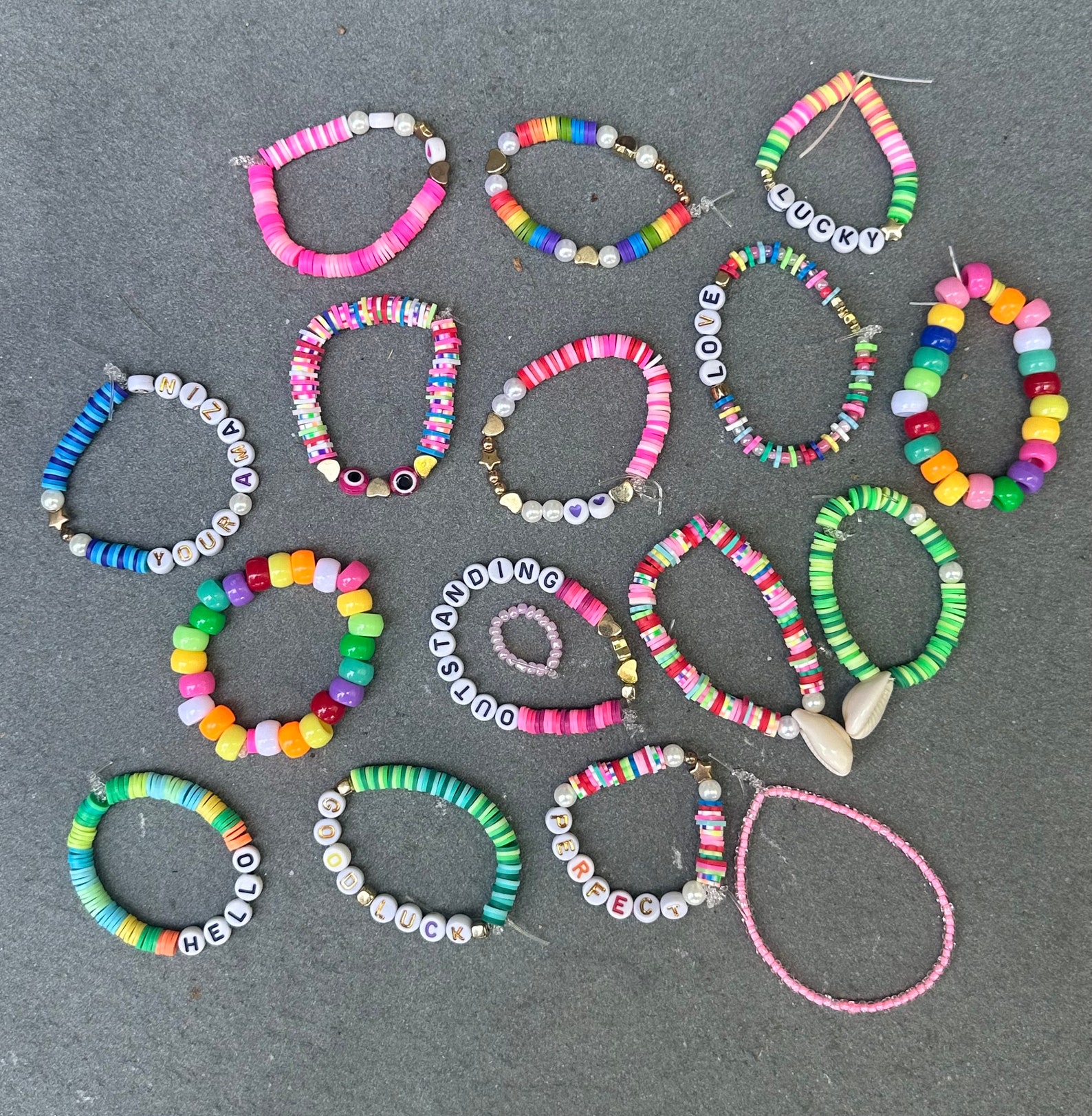 Plastic Bead Bracelets - Etsy
