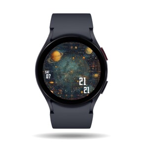 Celestial Solar System Map Samsung Watch Face Space-inspired Art - Etsy