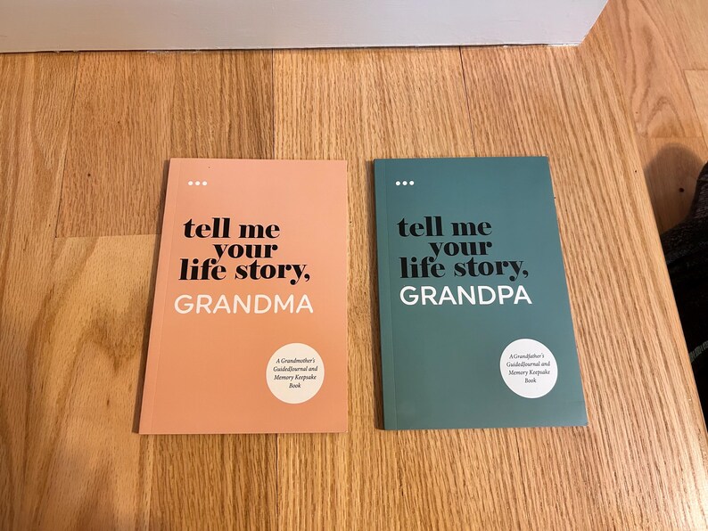 Tell Me Your Life Story Grandpa or Grandma. Memory Keepsake Journal ...