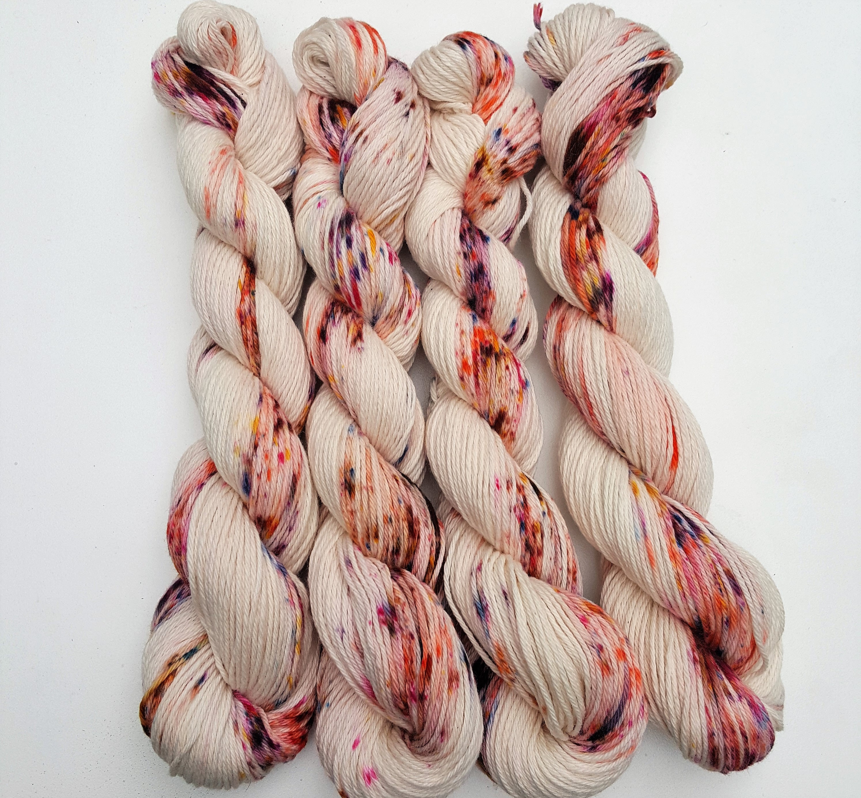 Tea Time 100 Cotton Yarn Hand Dyed Speckled Variegated Yarn tea-time-100-cotton-yarn-hand-dyed-speckled-variegated-yarn