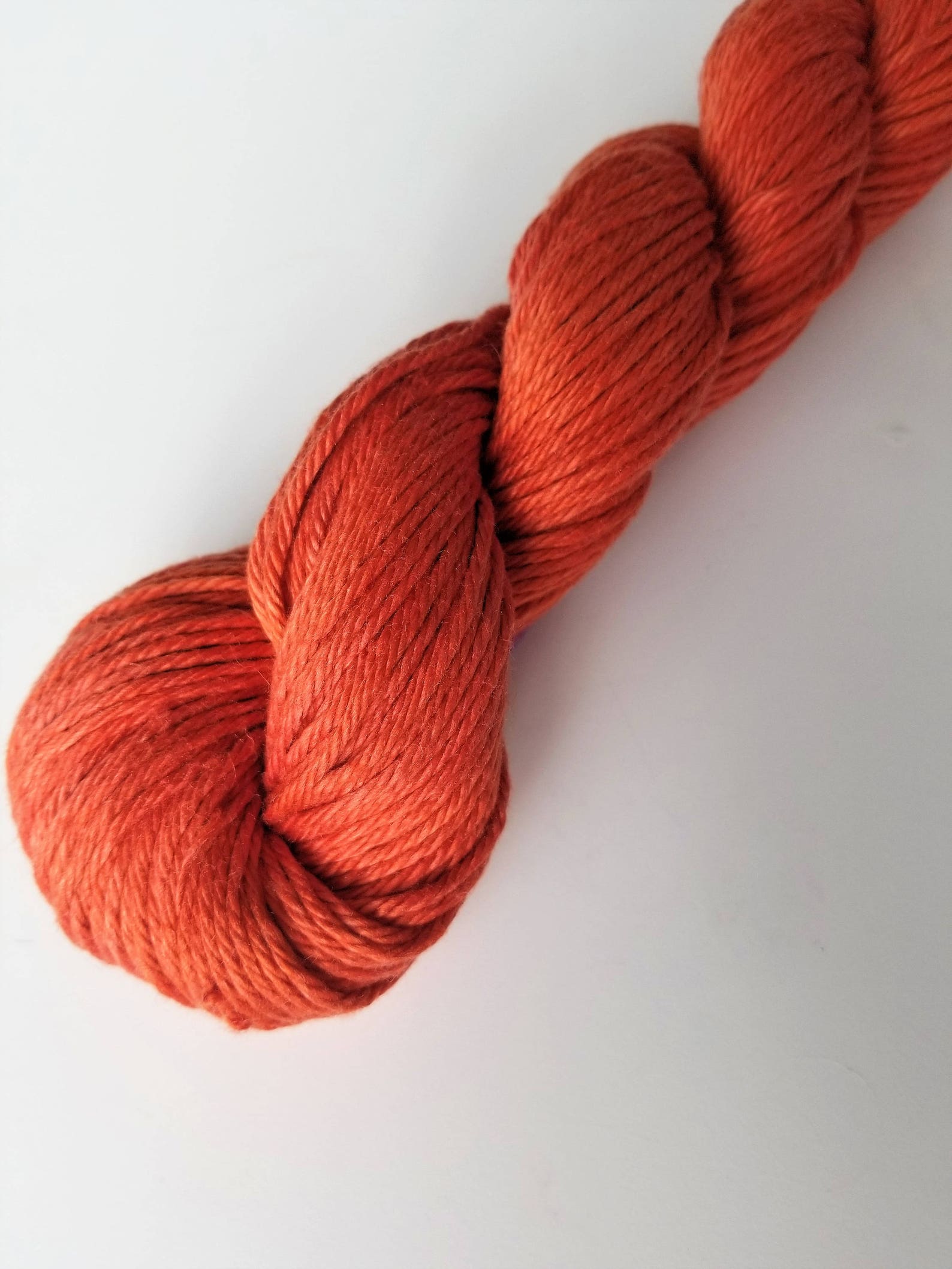 Rust 100% cotton Hand Dyed Hand Painted Solid Colorway | Etsy