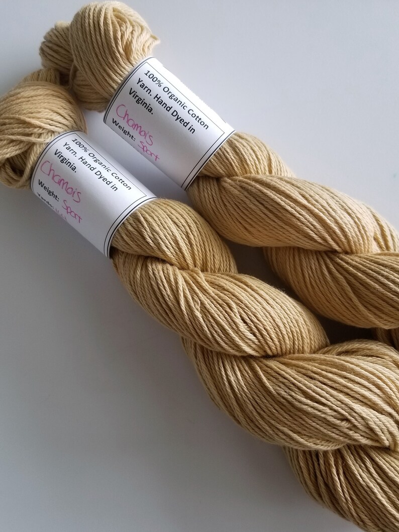 Chamois 100% Organic Cotton Hand Dyed Solid Colorway Sport - Etsy