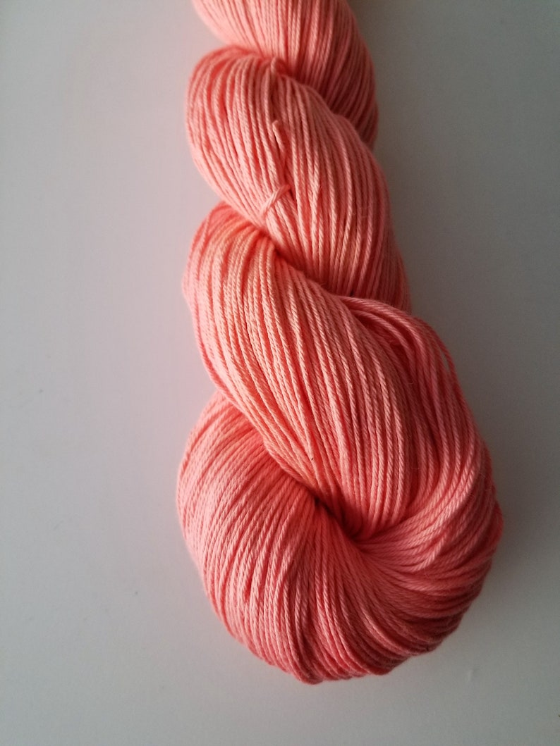 Coral Pink 100% Organic Cotton Hand Dyed Solid Colorway - Etsy