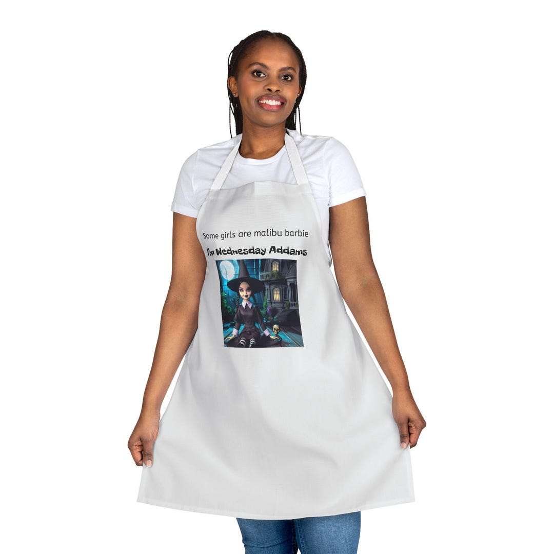 Gothic Barbie Chef Apron Gothic Halloween Decor Statement Kitchen ...