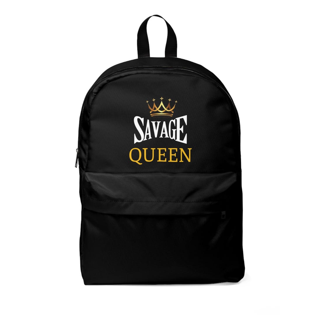 Savage Queen Backpack Motivational Fitness Must-have Accessory, Trendy ...