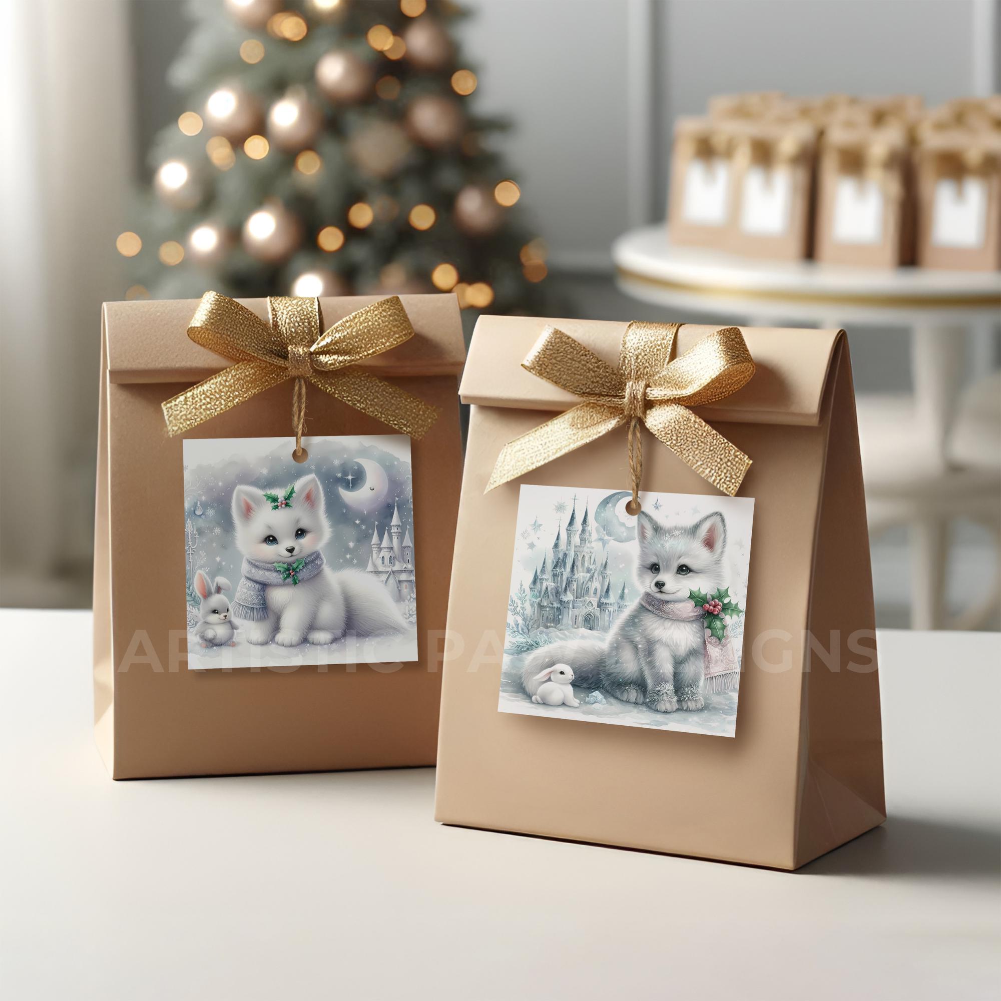 Cute Arctic Fox Clipart, Christmas Winter Animal White Fox Design ...