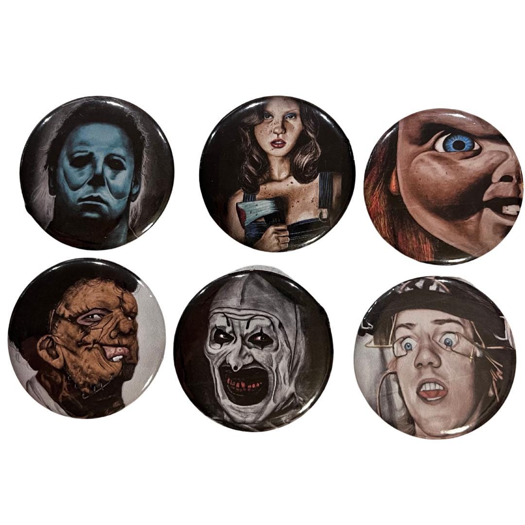 Horror Buttons 2.25 Inch. - Etsy