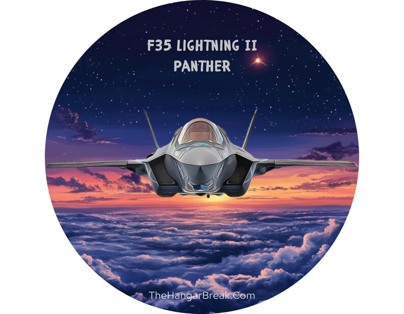 F35 "lightning Ii" Military Airplane | Vinyl Sticker | Water-resistant ...