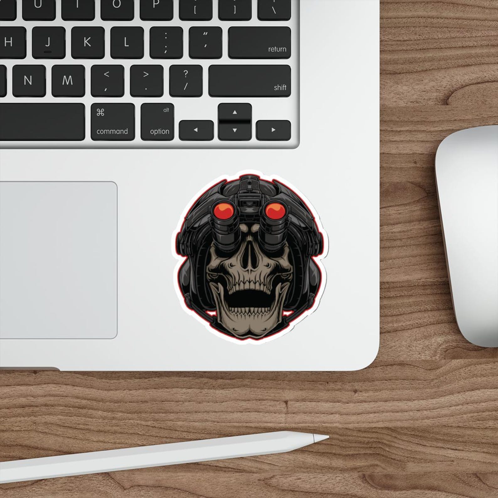 Night Vision Goggle "nvg" Die Cut Sticker, Skull and NVG Design ...
