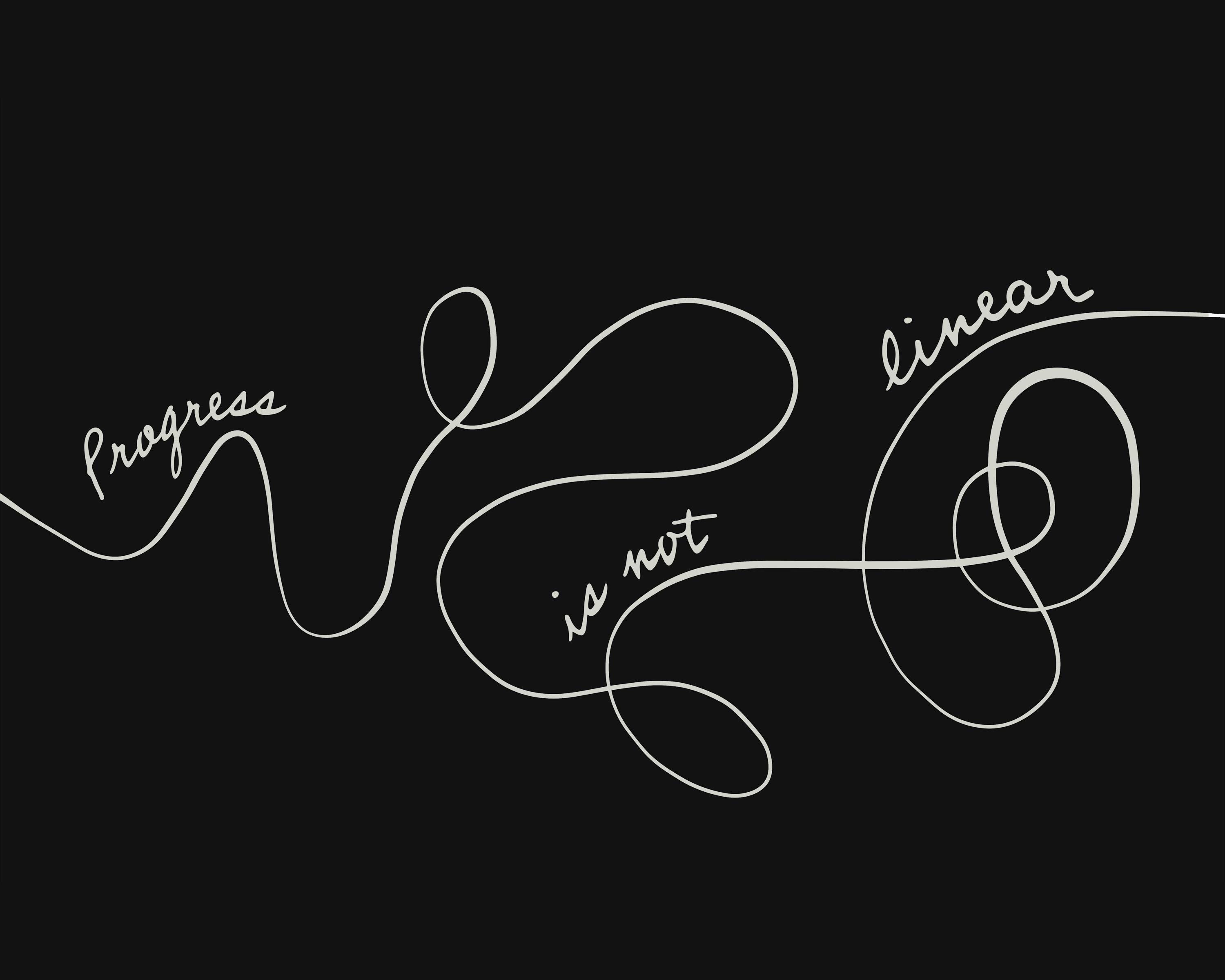 Progress is Not Linear Digital Download • Inspirational Motivational ...