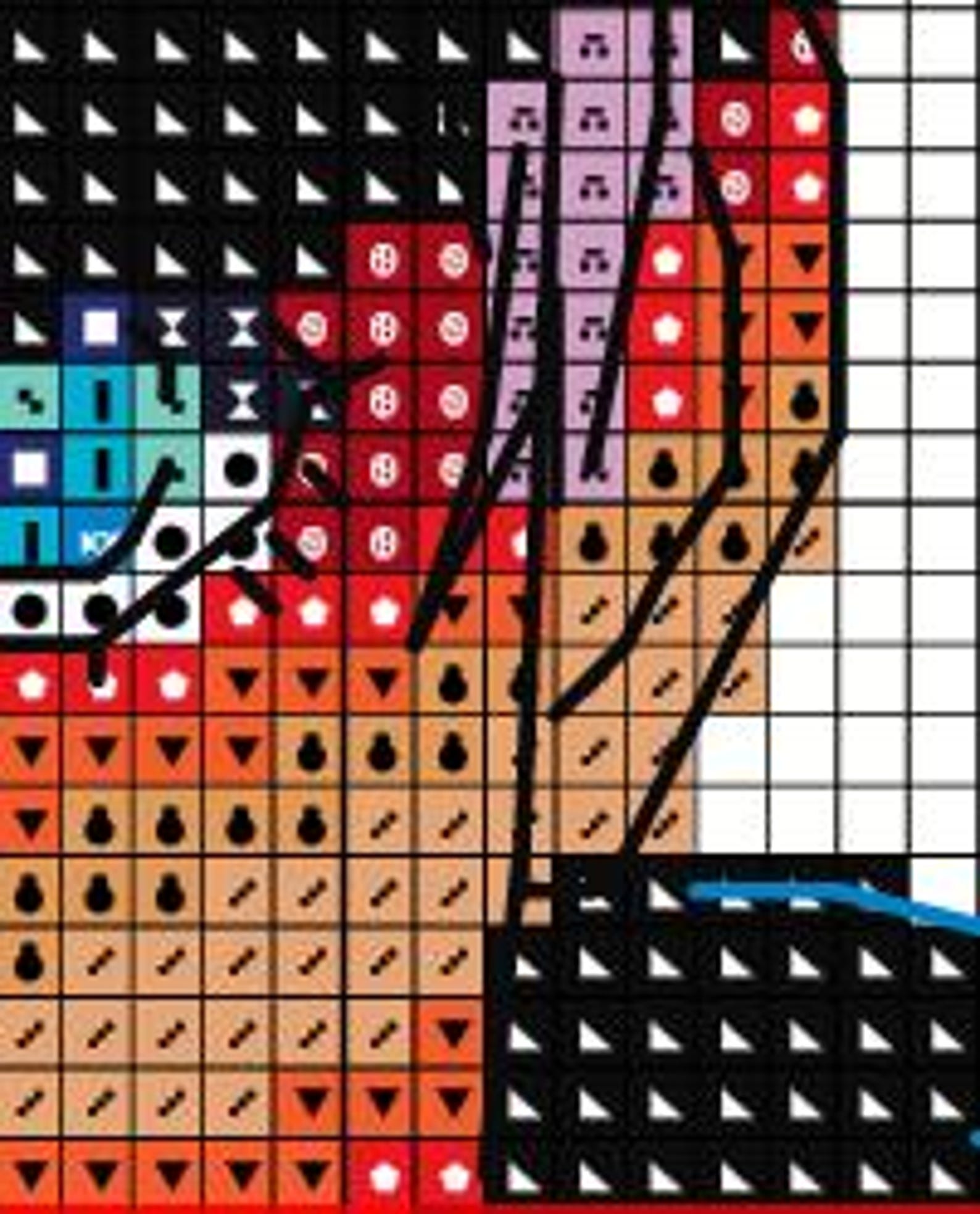 Gojo Satoru JJK Cross Stitch Pattern Jujitsu Kaisen Anime Manga PDF - Etsy