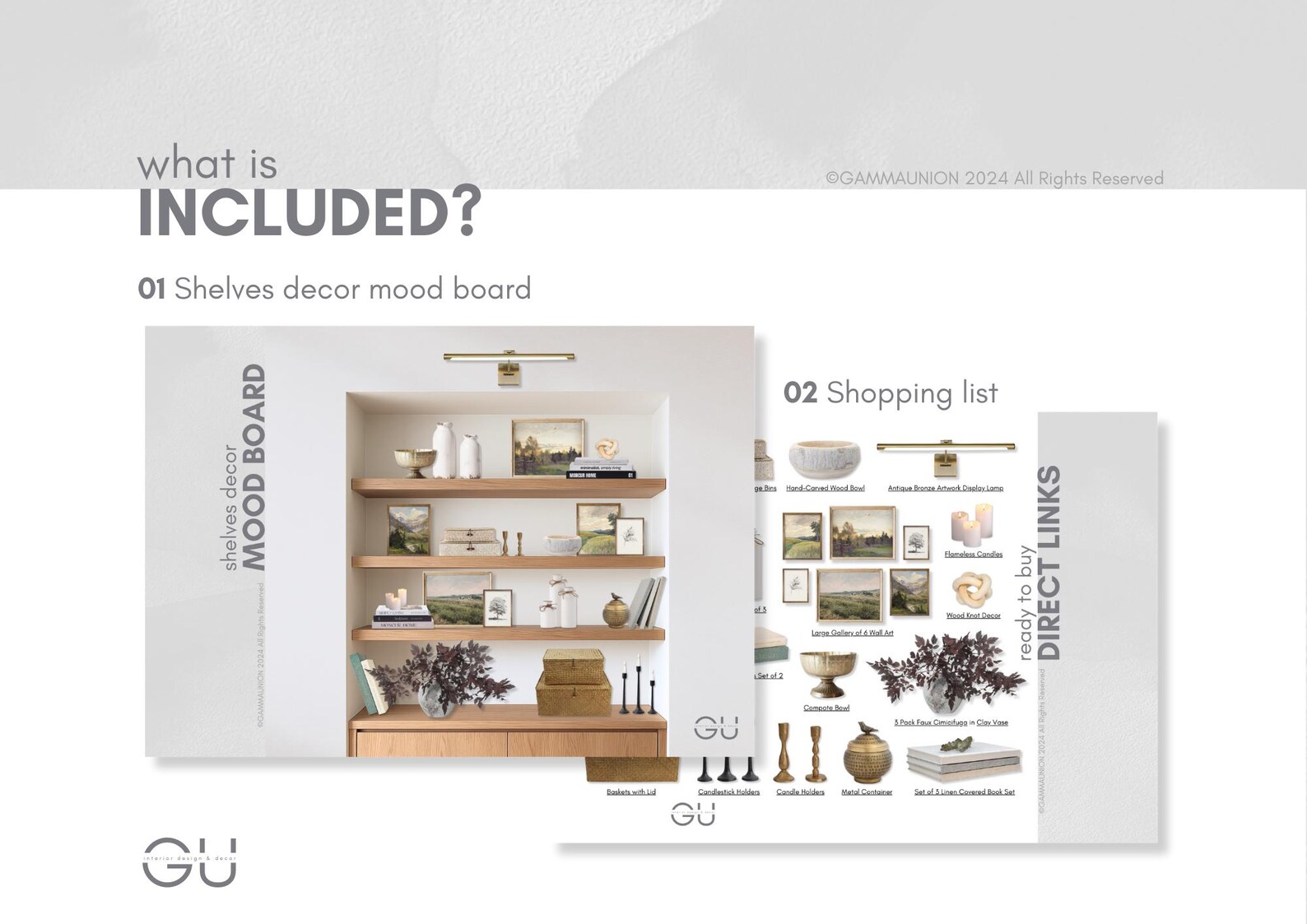 Pre-made Shelf Styling: Modern Earthy Shelves Decor With Aesthetic Mood ...