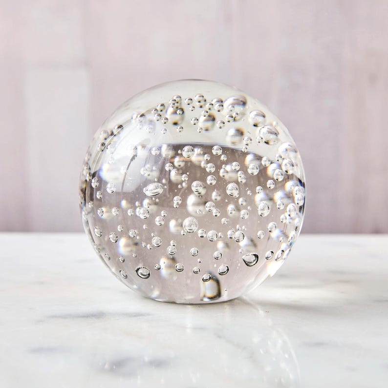 Vintage Clear Bubble Paperweight: Bullicante Controlled Bubble - Etsy