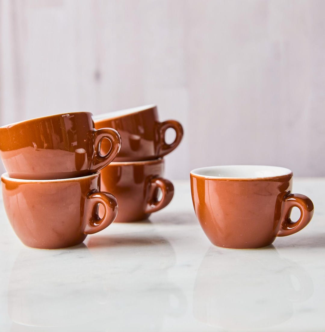 Nuova Point Italian Espresso Bar Cups, Set of 5, Vintage Style, Thick ...