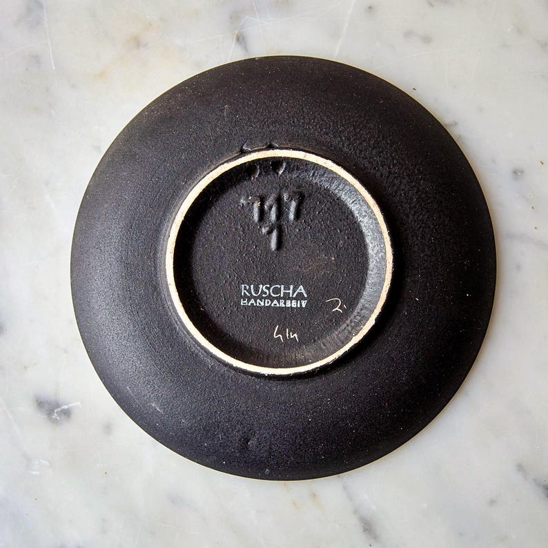 Rare Vintage Ruscha Plate: Penguin, Germany, 717/1 - Etsy