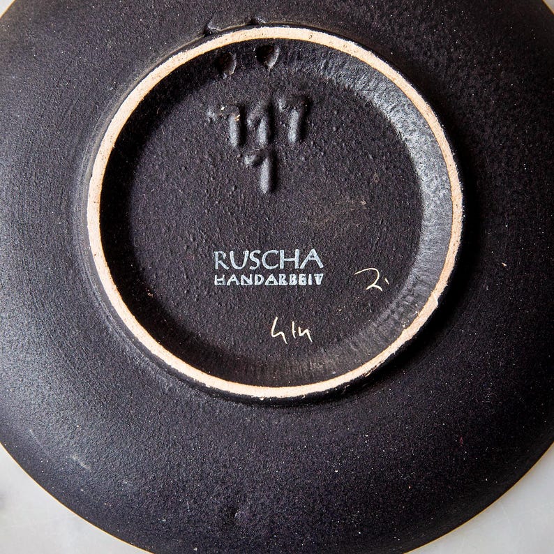 Rare Vintage Ruscha Plate: Penguin, Germany, 717/1 - Etsy