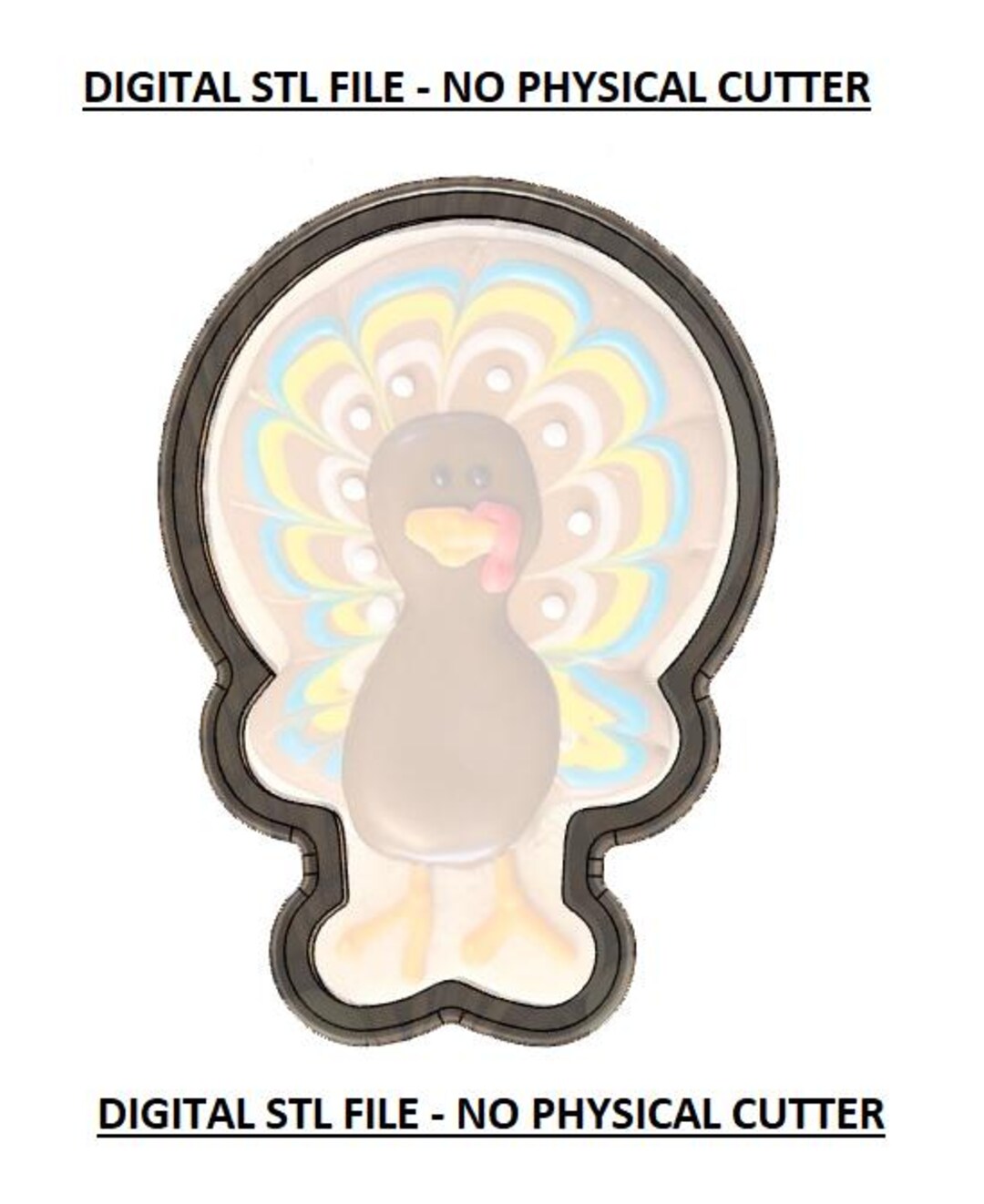 STL File - Turkey (7 Sizes) - Digital File - Etsy