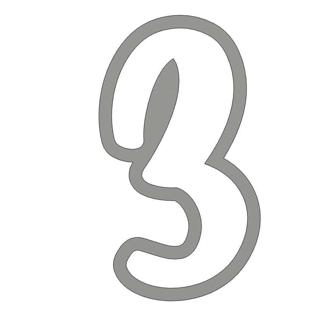 Numbers 0-9 (blueberry Outline) - Etsy