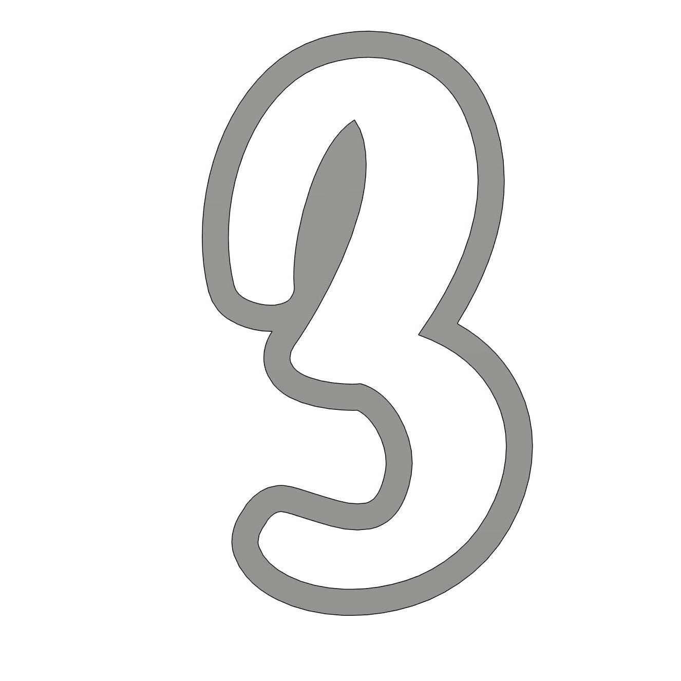Numbers 0-9 (blueberry Outline) - Etsy