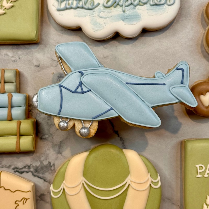 Airplane Cookie - Etsy