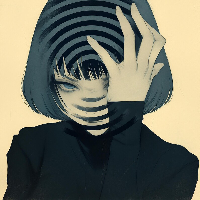 Mesmer, Anime, Manga, Unimaki, Waifu, Horror, Wall Art, Home Decor - Etsy