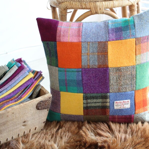 Tweed Patchwork - Etsy UK