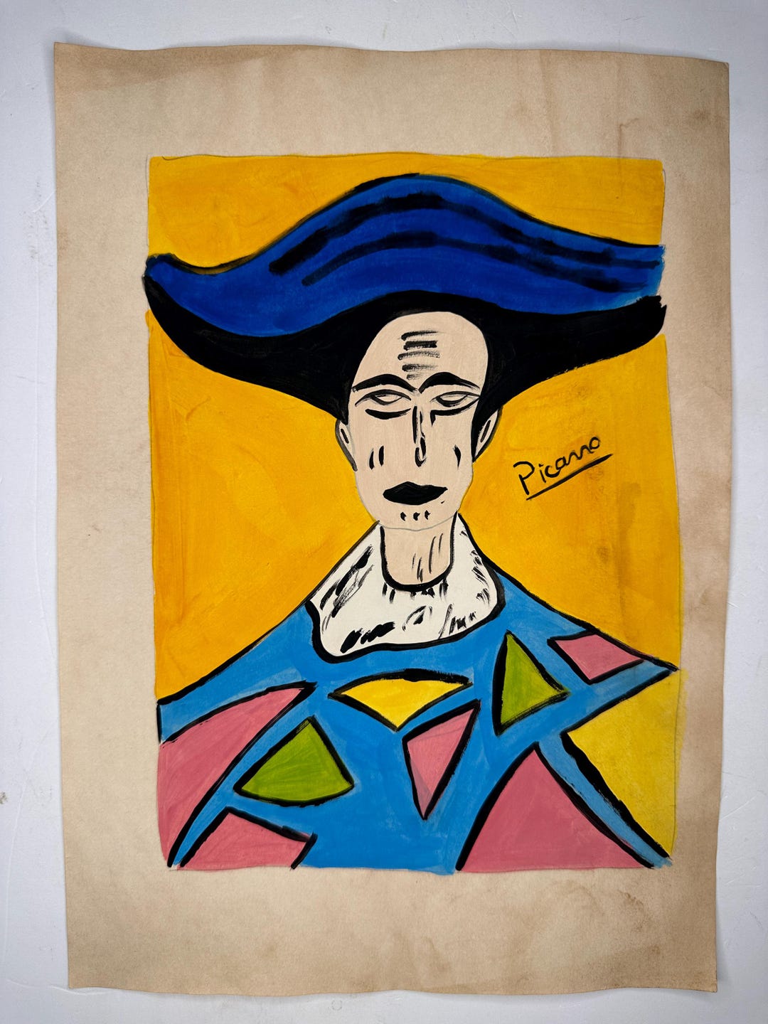 Pablo Picasso Certificate COA Painting Drawing Handmade Old Vintage ...