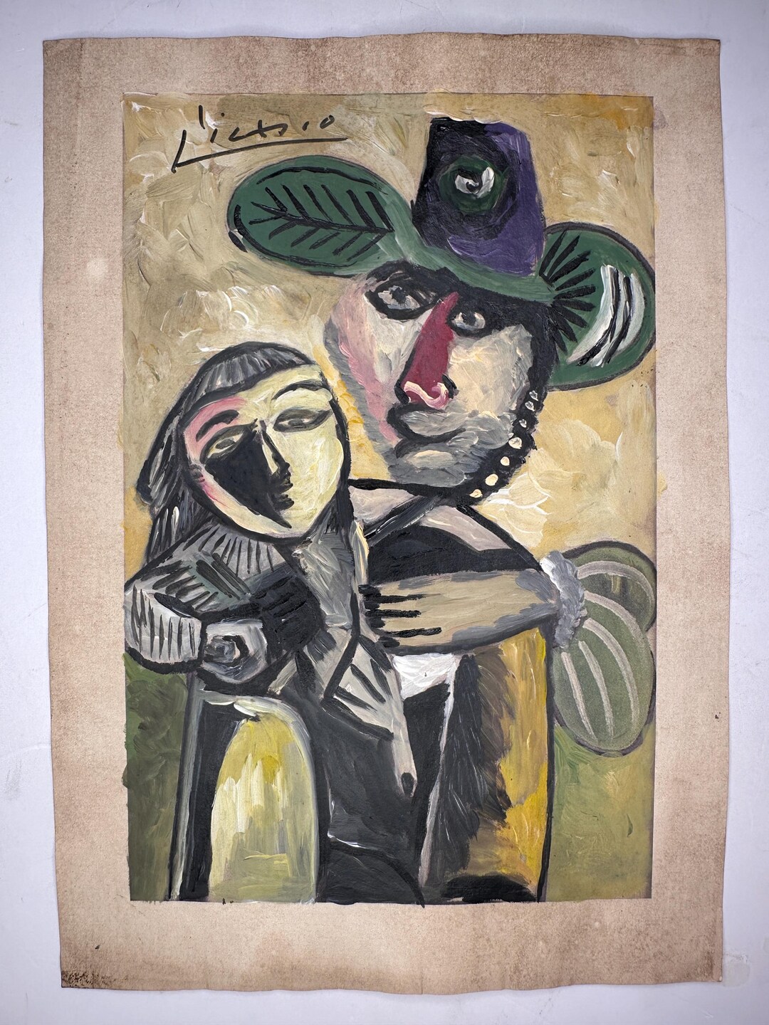 Pablo Picasso Certificate COA Painting Drawing Handmade Old Vintage ...