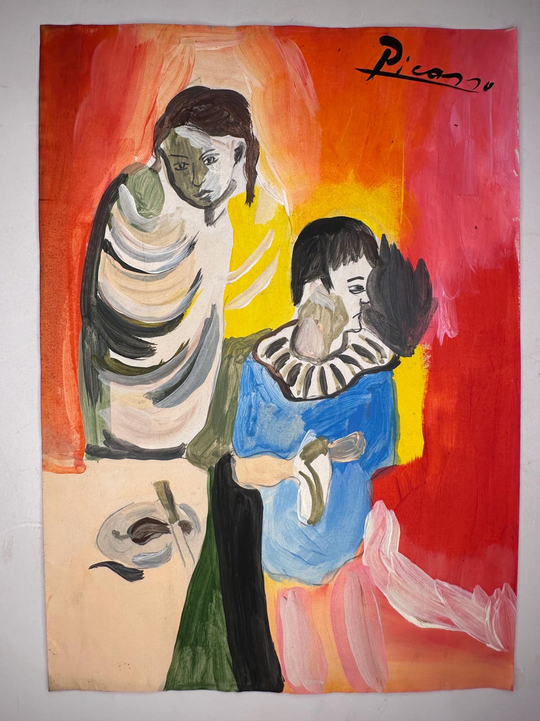 Pablo Picasso Certificate COA Painting Drawing Handmade Old Vintage ...