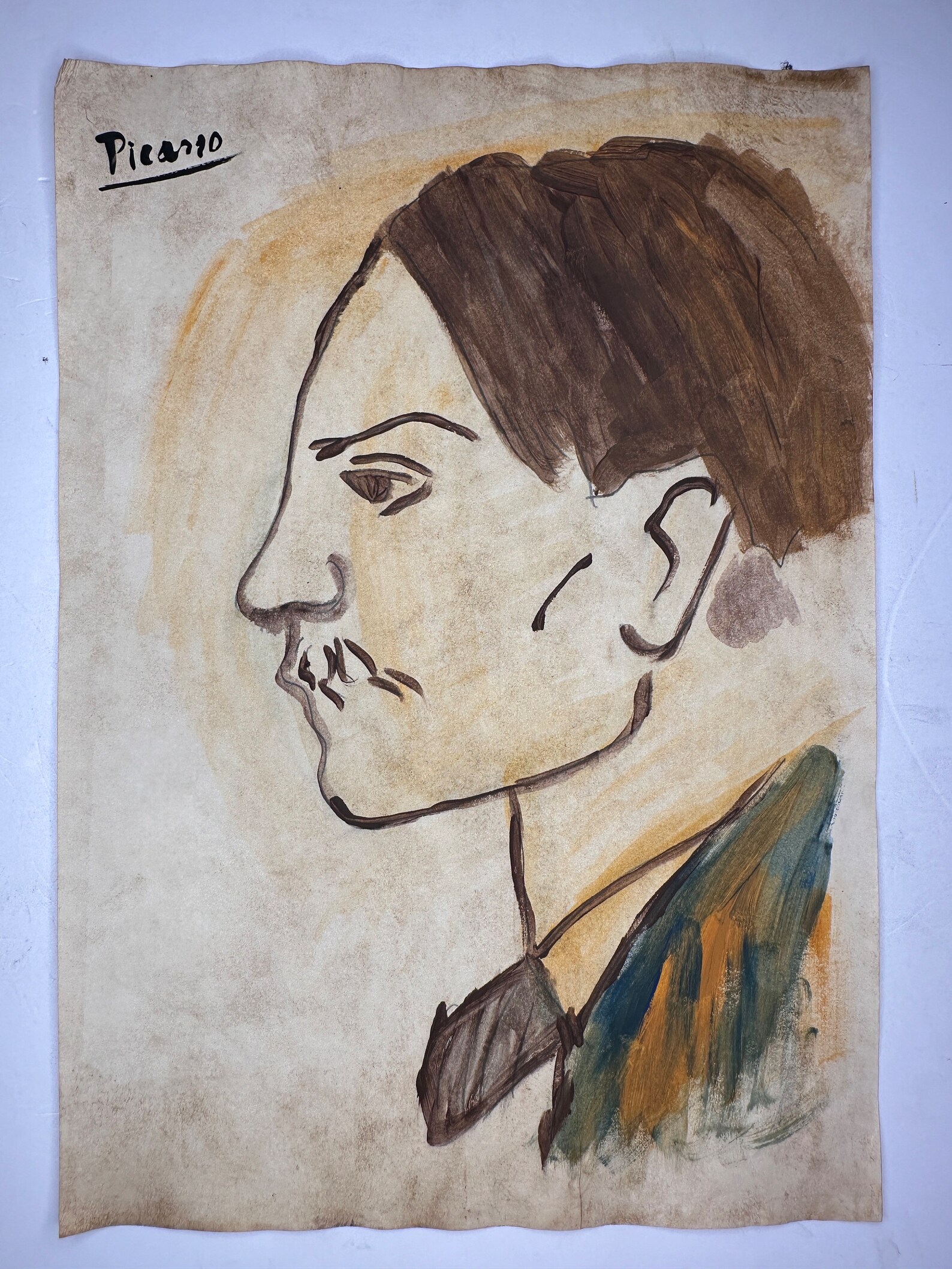 Pablo Picasso Certificate COA Painting Drawing Handmade Old Vintage ...
