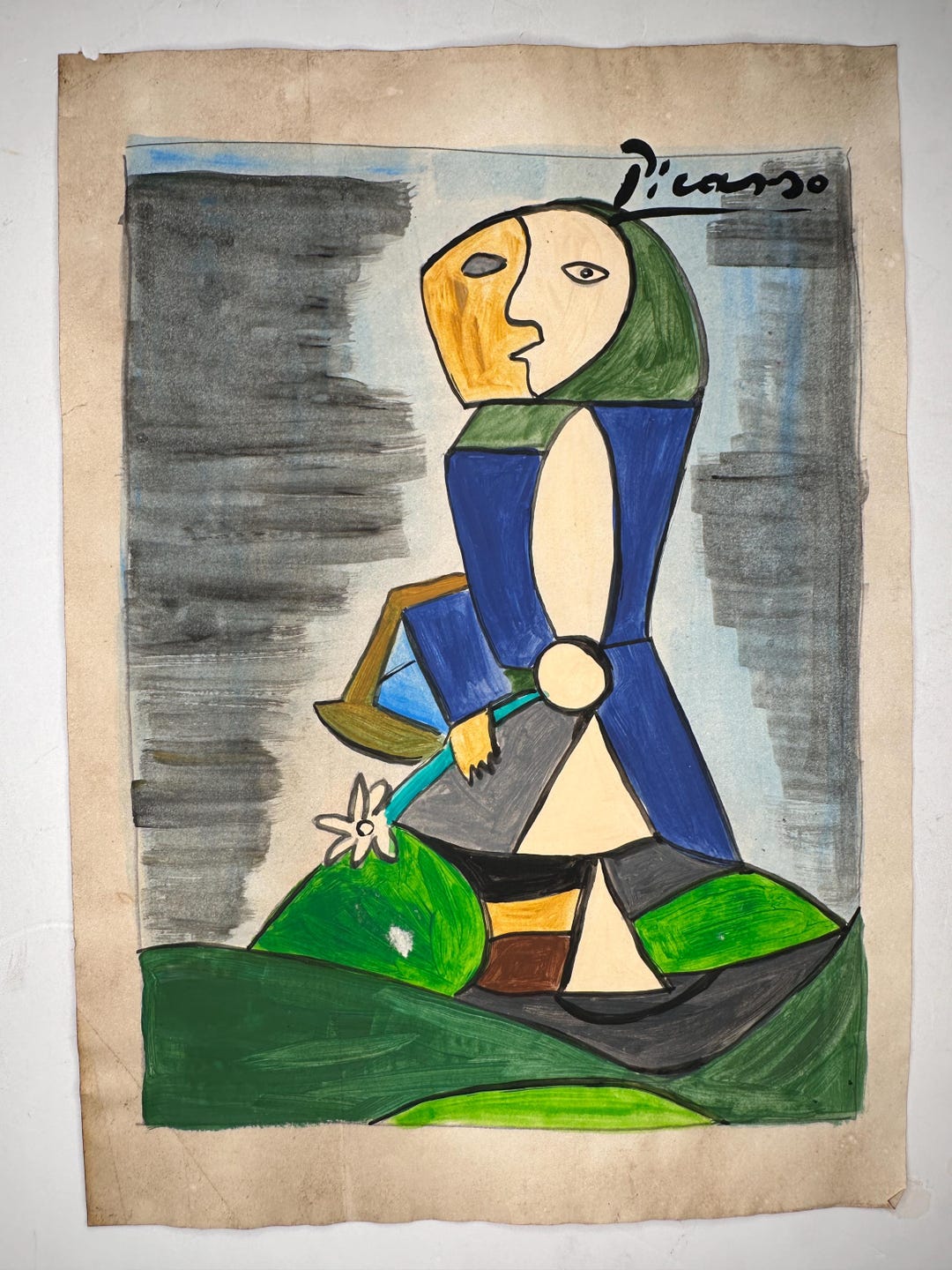 Pablo Picasso Certificate COA Painting Drawing Handmade Old Vintage ...