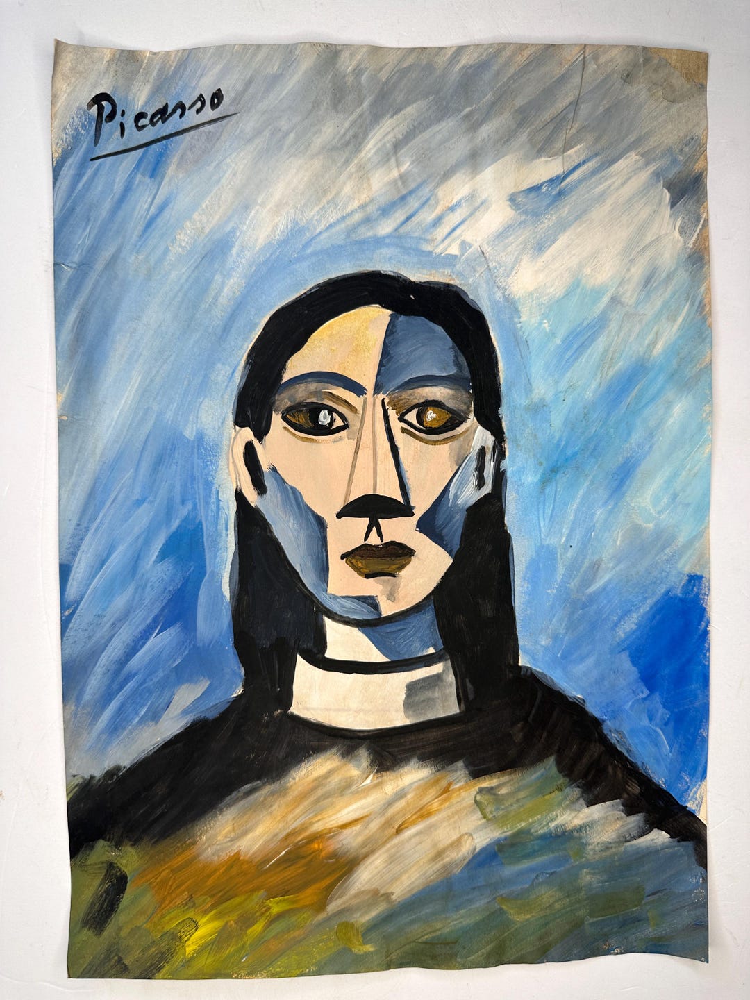 Pablo Picasso Certificate COA Painting Drawing Handmade Old Vintage ...