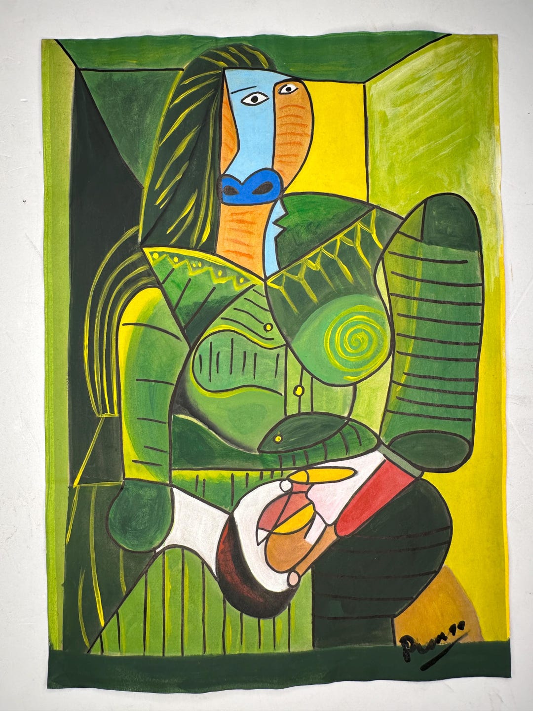 Pablo Picasso Certificate COA Painting Drawing Handmade Old Vintage ...