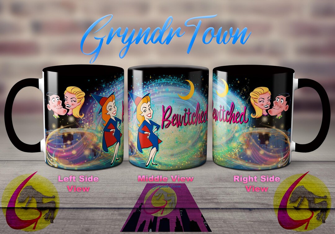 Bewitched 1964 1972 Animated Custom Designed 11 Oz Ceramic Beverage Mug ...