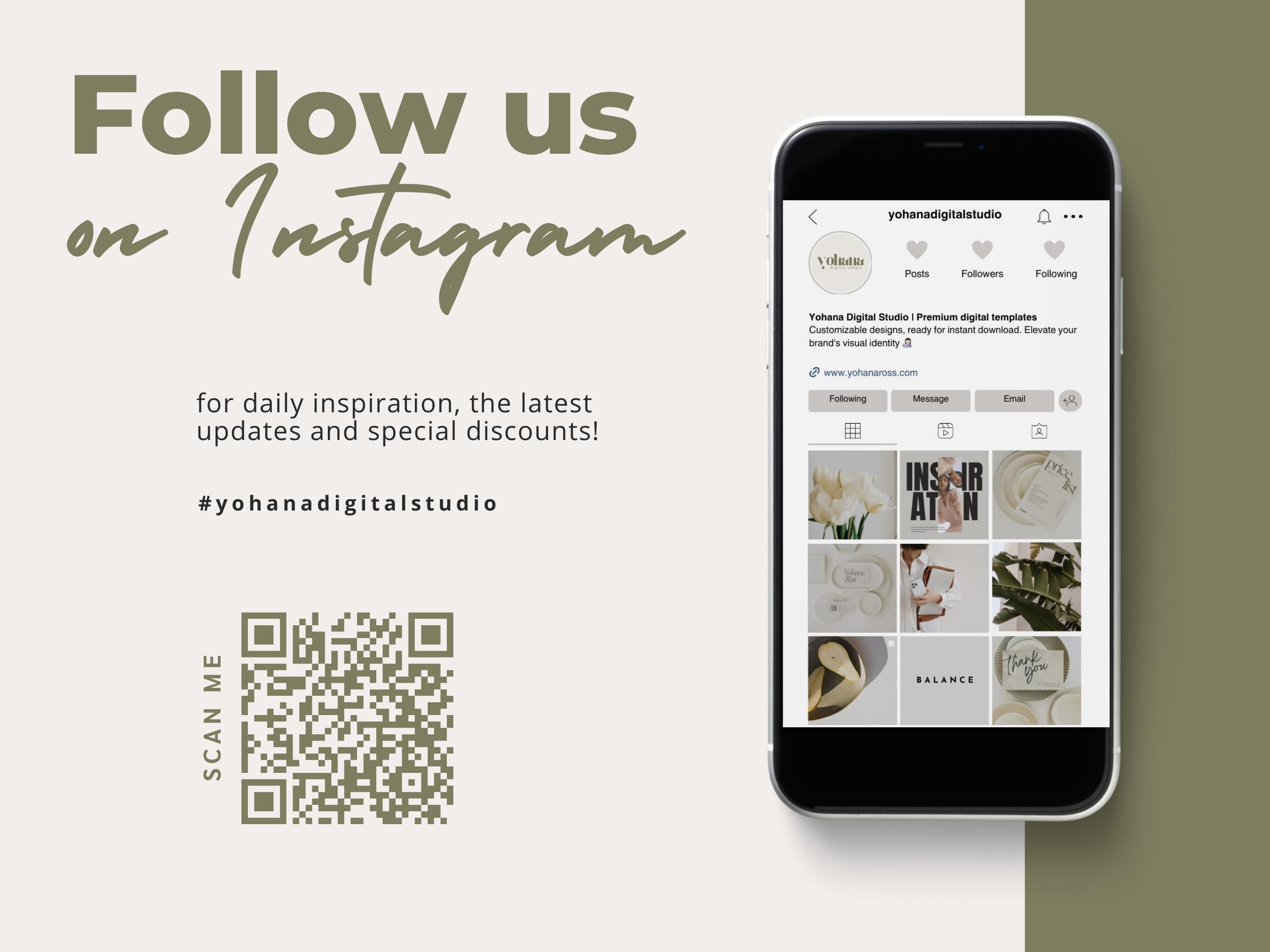 Editable Review Card Template Minimalist Printable With QR Code ...