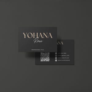 Editable Business Card Template – Instant Download, Minimalist ...